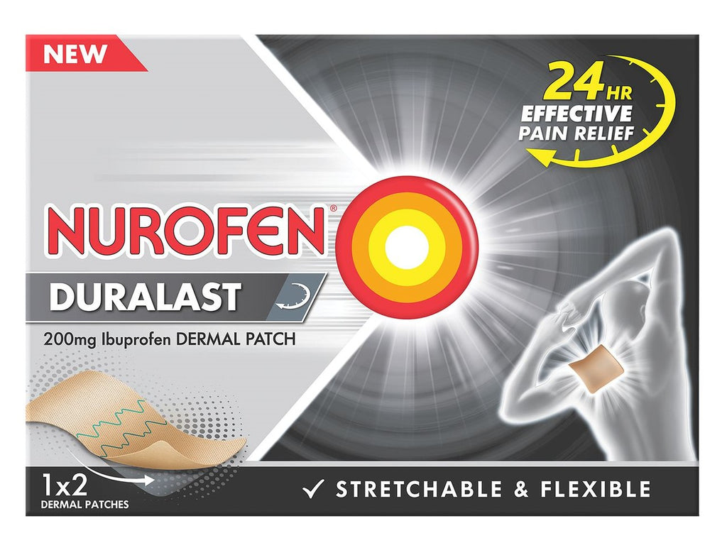 NUROFEN Dlast Derm. Patch 200mg 2pk – Unichem Alexandra Pharmacy