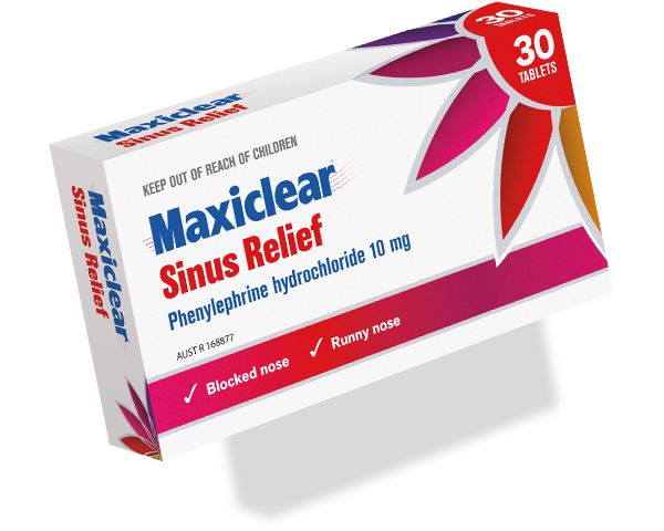 MAXICLEAR Sinus Relief Tab 30s – Unichem Alexandra Pharmacy