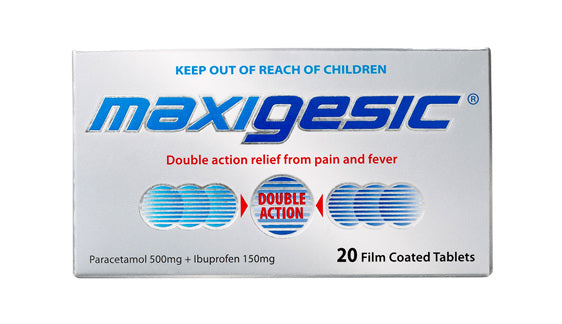 MAXIGESIC Pain Relief Tabs 20s – Unichem Alexandra Pharmacy